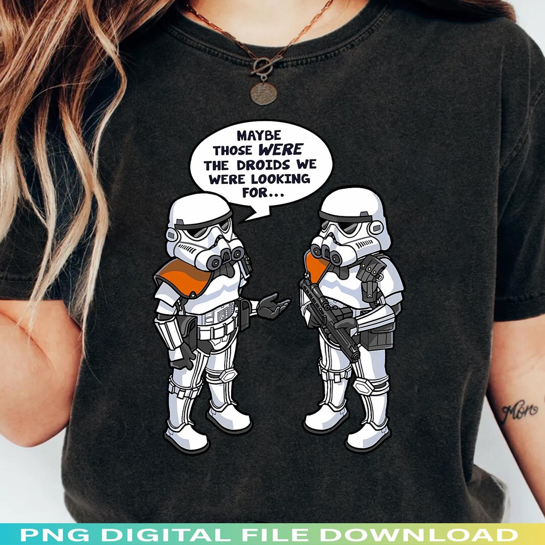 Wrong Droids PNG – Funny Space Parody Meme Design – for Sci Fi Fans ...