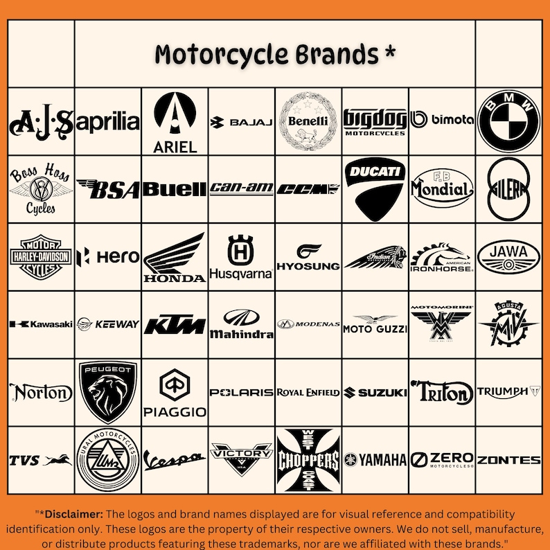 Motorrad-Logos Schlüsselanhänger mit Personalisierung - Fügen Sie Ihren ...