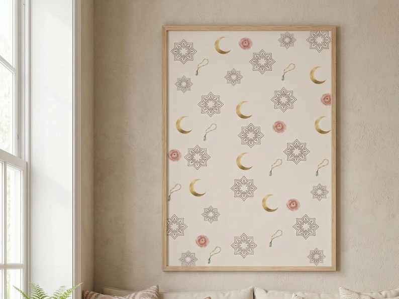 Islamic Wall Art Set of 3 | Sabr Patience Calligraphy | Sage Green Pink ...