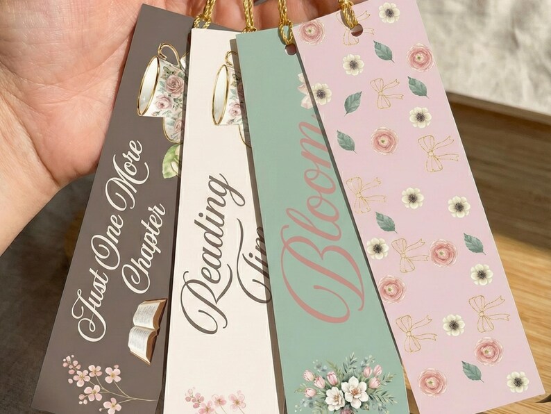 Coquette Printable Bookmarks | Aesthetic Reading Era | Soft Girl Book ...