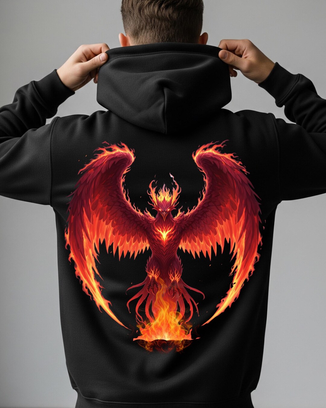 Crimson Phoenix PNG: Fiery Anime Bird Art - TTRPG Sublimation File - Etsy
