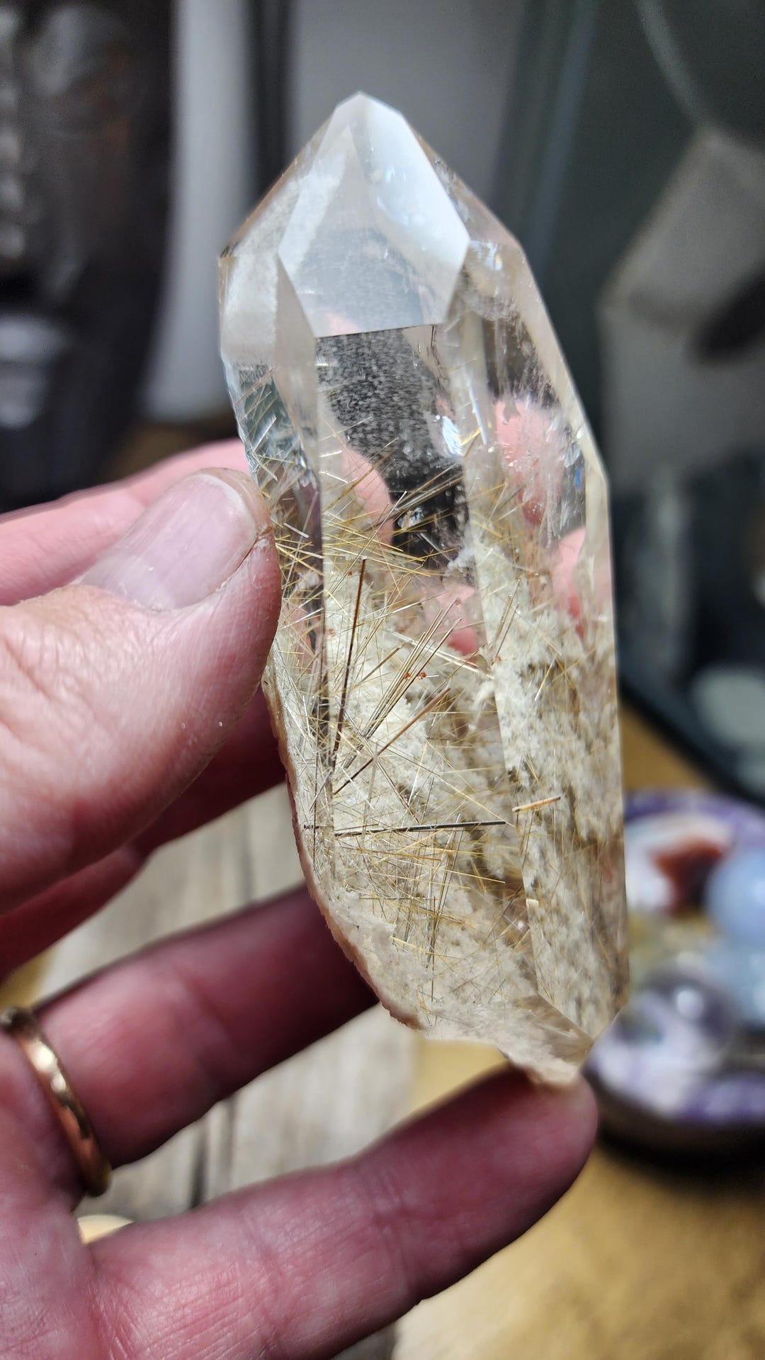 146 G Rutile in Quartz Rutilated Quartz Point AAA Grade #517 Healing - Etsy