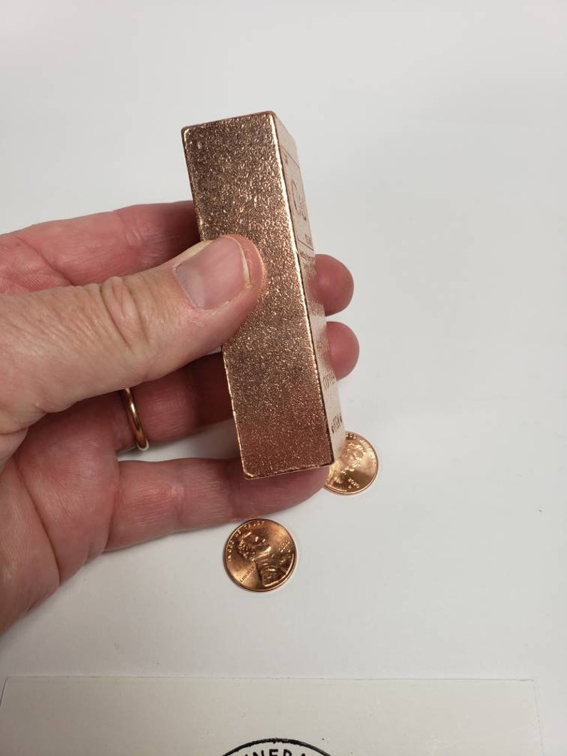 1 Lb Copper Ingot .999 Fine Copper 16 Oz Copper Bar Bullion - Etsy