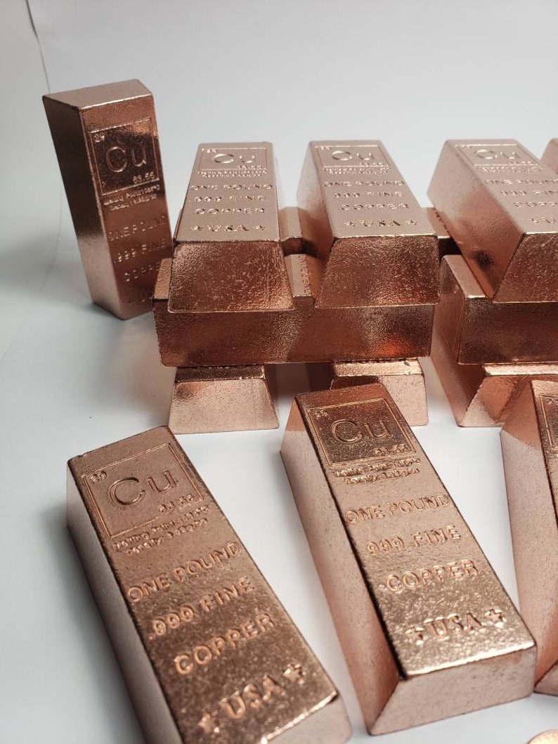 1 lb Copper Ingot .999 Fine Copper 16 oz copper bar Bullion | Etsy