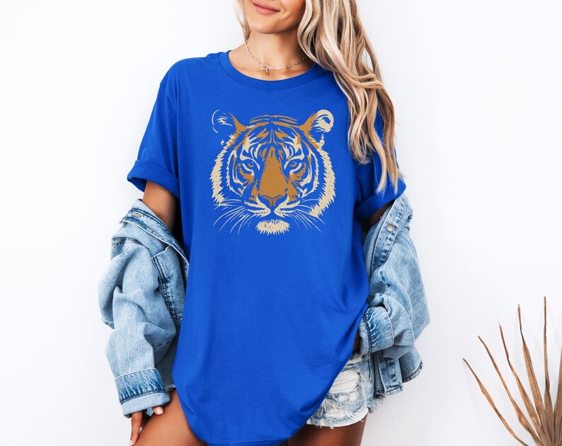 Vintage Tiger Graphic T-shirt, Retro Animal Jungle Safari Tee - Etsy