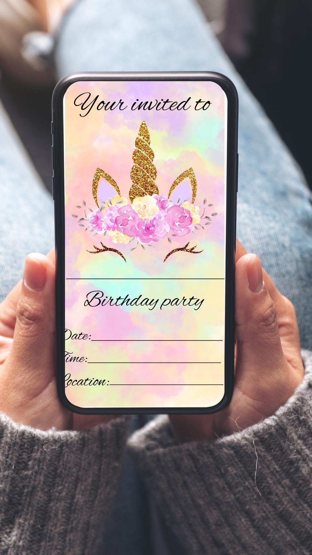 Printable Girls Birthday Party Invitation - Etsy