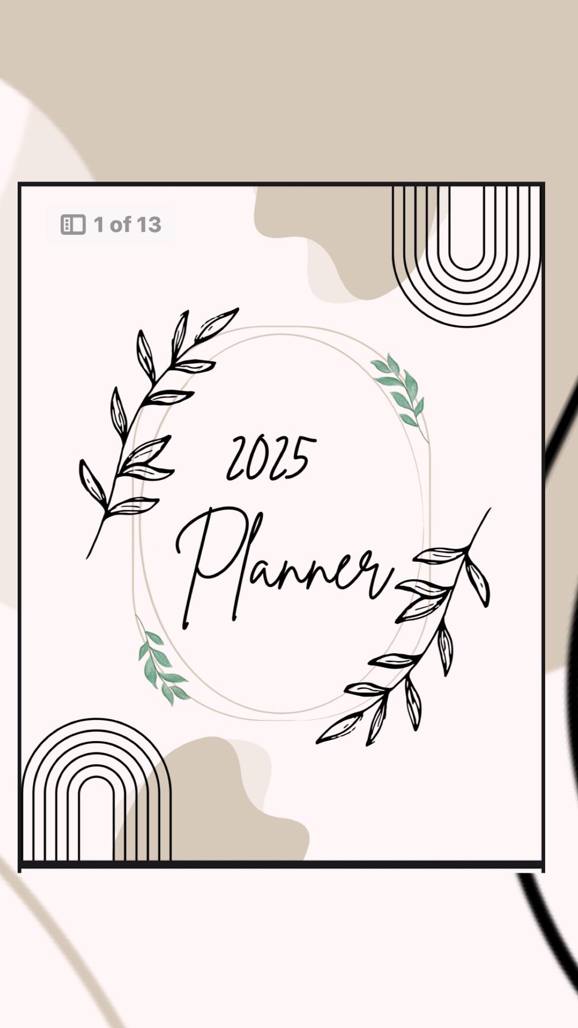 2025 Minimalist Monthly Planner | Simple Calendar Printable PDF ...
