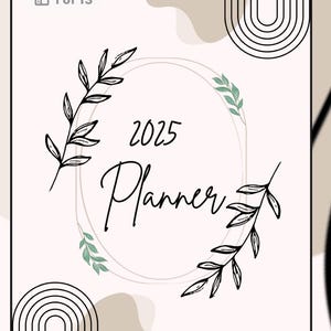 2025 Minimalist Monthly Planner | Simple Calendar Printable PDF ...
