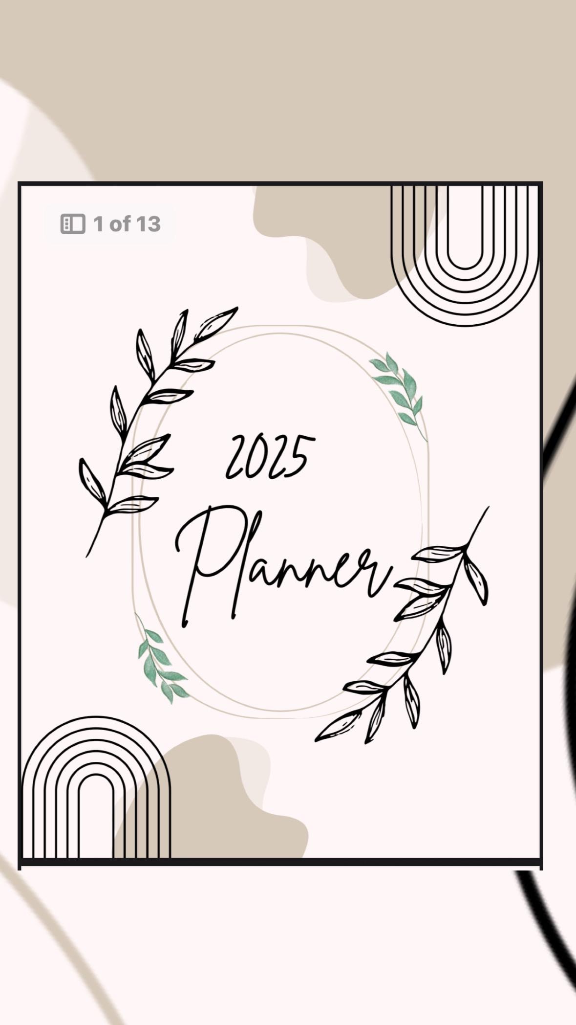 2025 Minimalist Monthly Planner | Simple Calendar Printable PDF ...