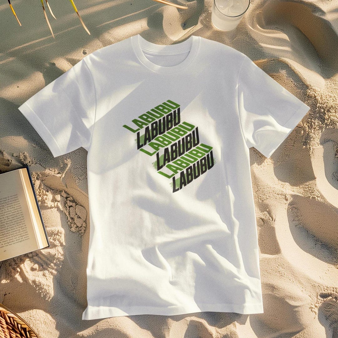 Labubu Text Logo Shirt, Bold Minimal Tee, Gildan 5000, Youth Sizes ...