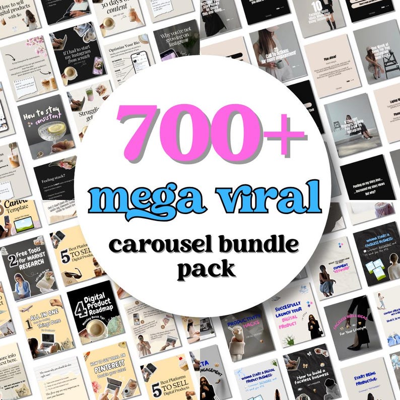 700+ Instagram Carousel Templates – Canva Social Media Posts (digital ...