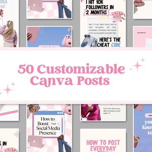 Editable Canva Instagram Templates | Social Media Templates for Coaches ...