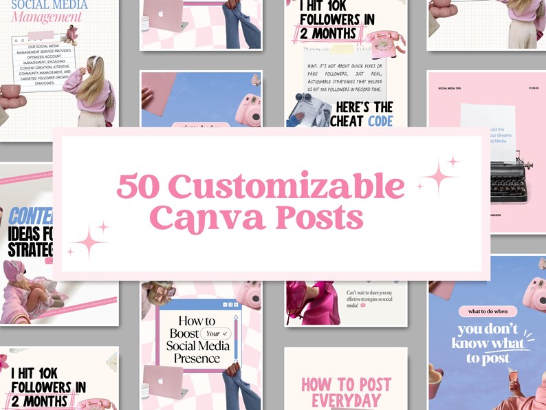 Editable Canva Instagram Templates | Social Media Templates for Coaches ...
