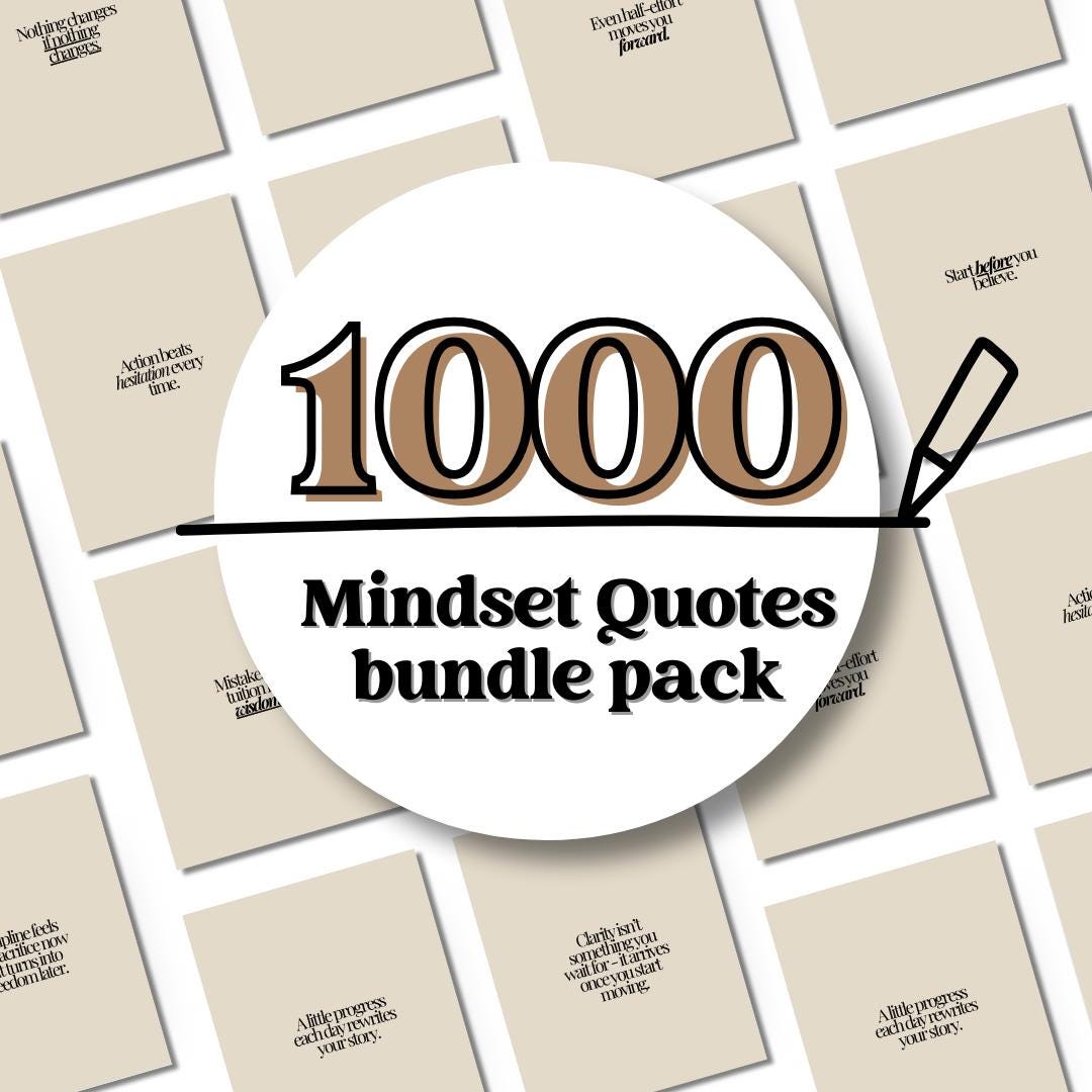 1000 Minimalist Mindset Quotes: Beige Instagram Templates (canva ...