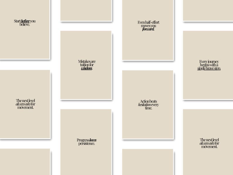 1000 Minimalist Mindset Quotes: Beige Instagram Templates (canva ...