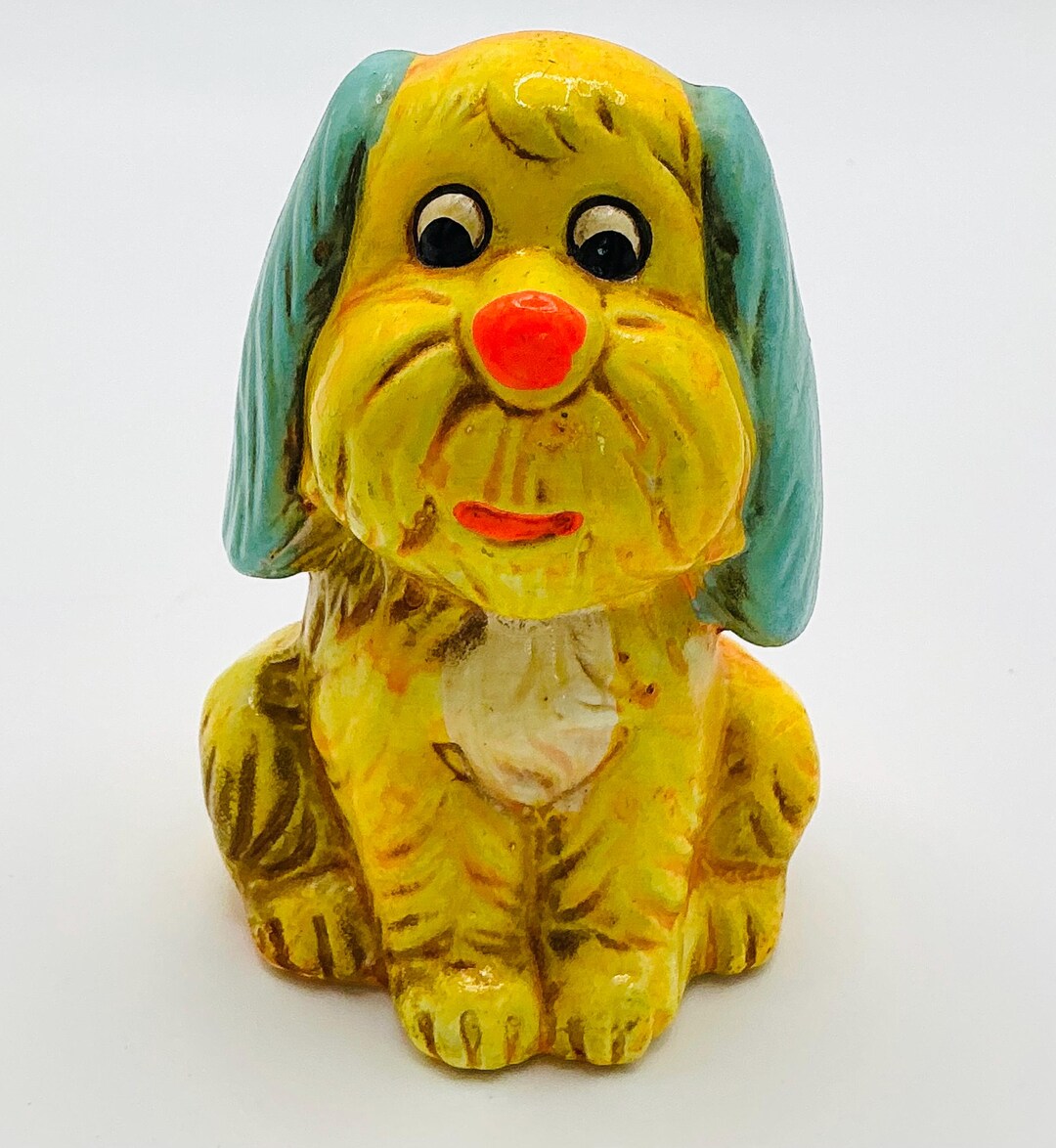 Little Ceramic Vintage Dog Puppy Coin Piggy Bank - Etsy