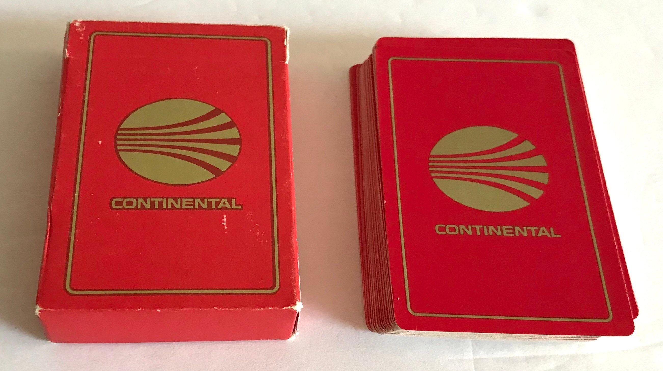 Continental Airlines Vintage Deck of Playing Cards | Etsy