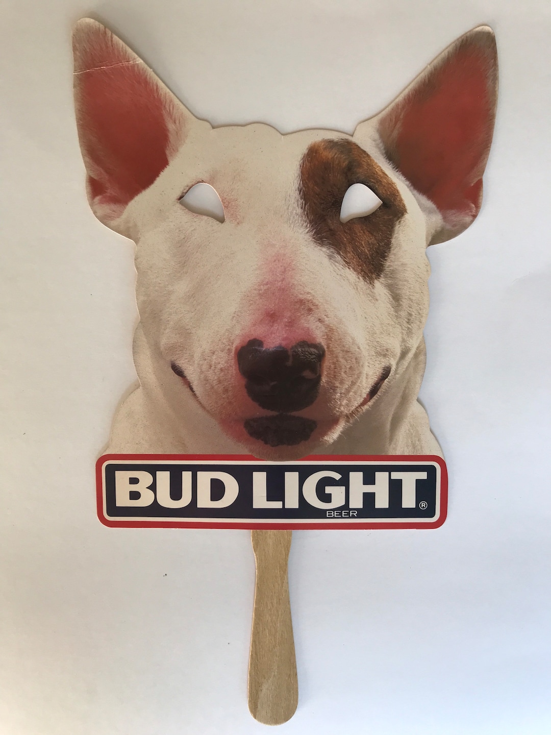 Spuds Mackenzie Bud Light Dog Head on A Stick Fan Mask - Etsy
