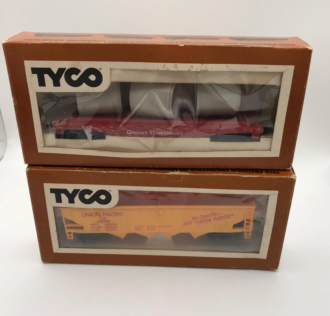Set of 2 TYCO HO Scale Railroad Model Train Cars in Box - Etsy