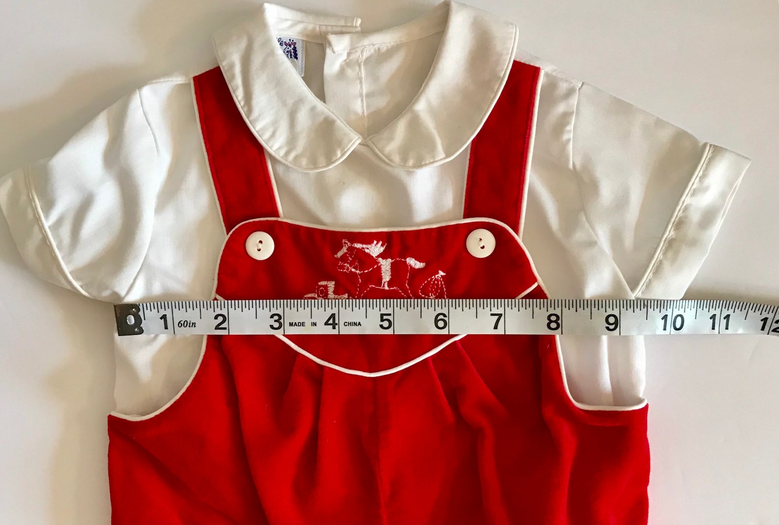Toddle Tyke Baby Red Velvet One Piece Unisex Size 3-6 Months - Etsy