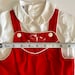 Toddle Tyke Baby Red Velvet One Piece Unisex Size 3-6 Months - Etsy
