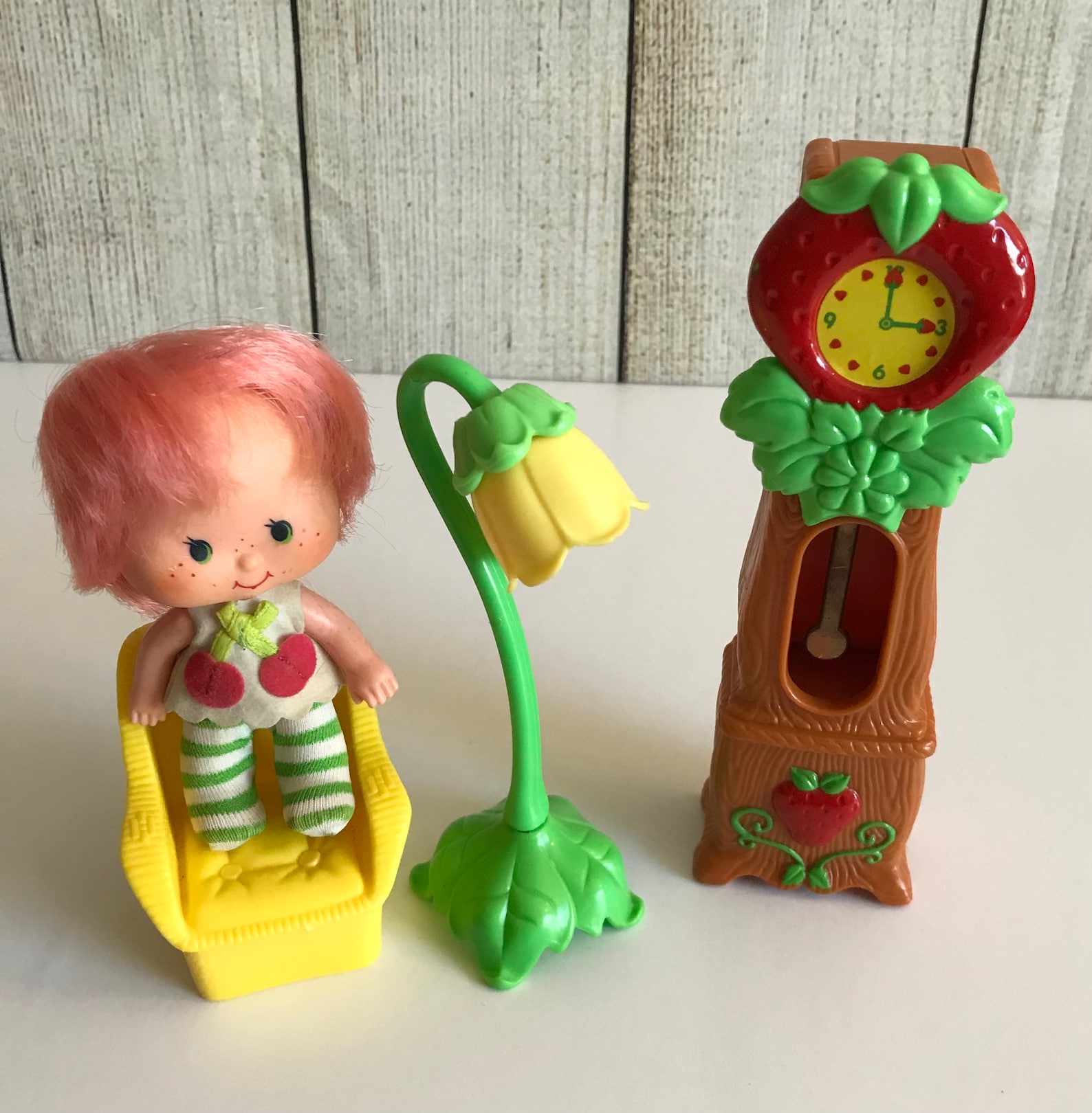 Strawberry Shortcake Living Room Lamp Grandfather Clock Yellow | Etsy