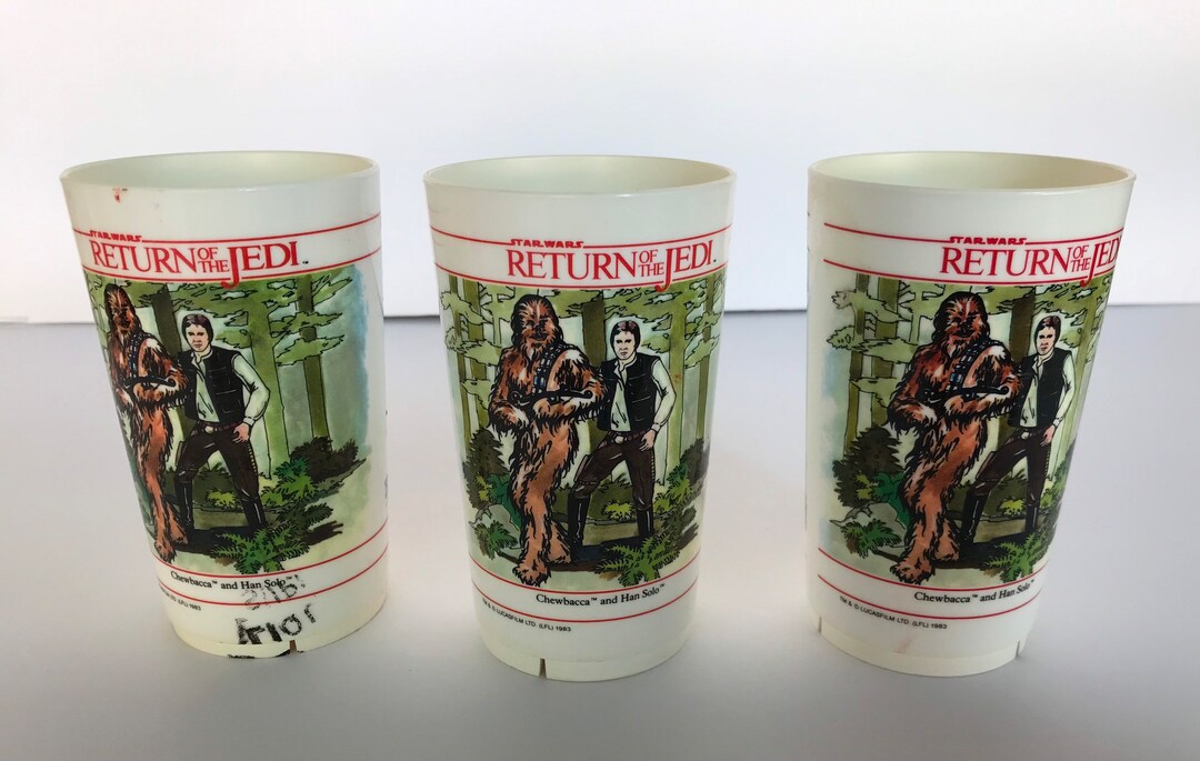 Return of the Jedi Star Wars Set of 3 Collectible Cups - Etsy