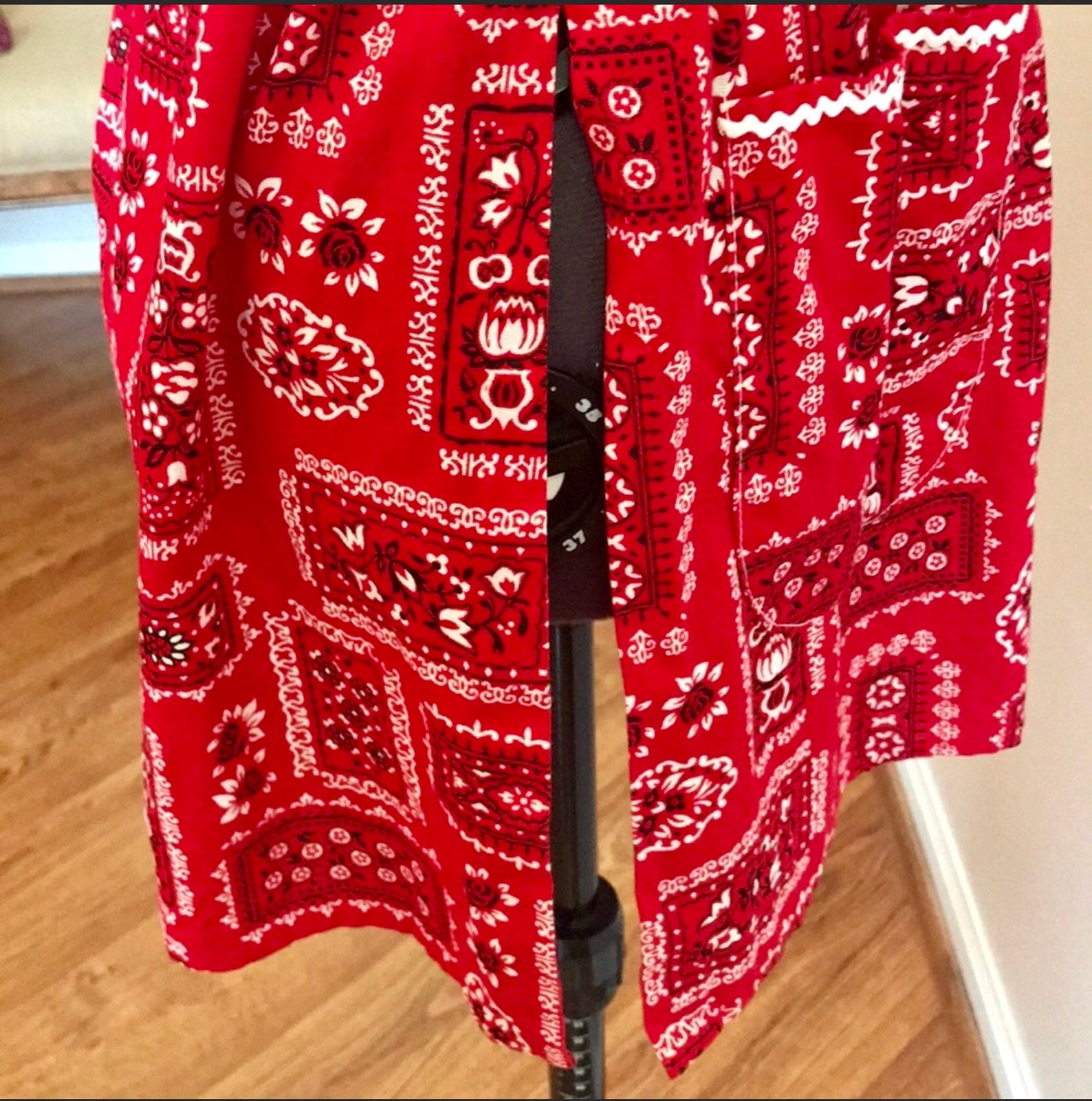 Bright Red Handkerchief Design Sleeveless Tunic Top - Etsy