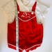Toddle Tyke Baby Red Velvet One Piece Unisex Size 3-6 Months - Etsy