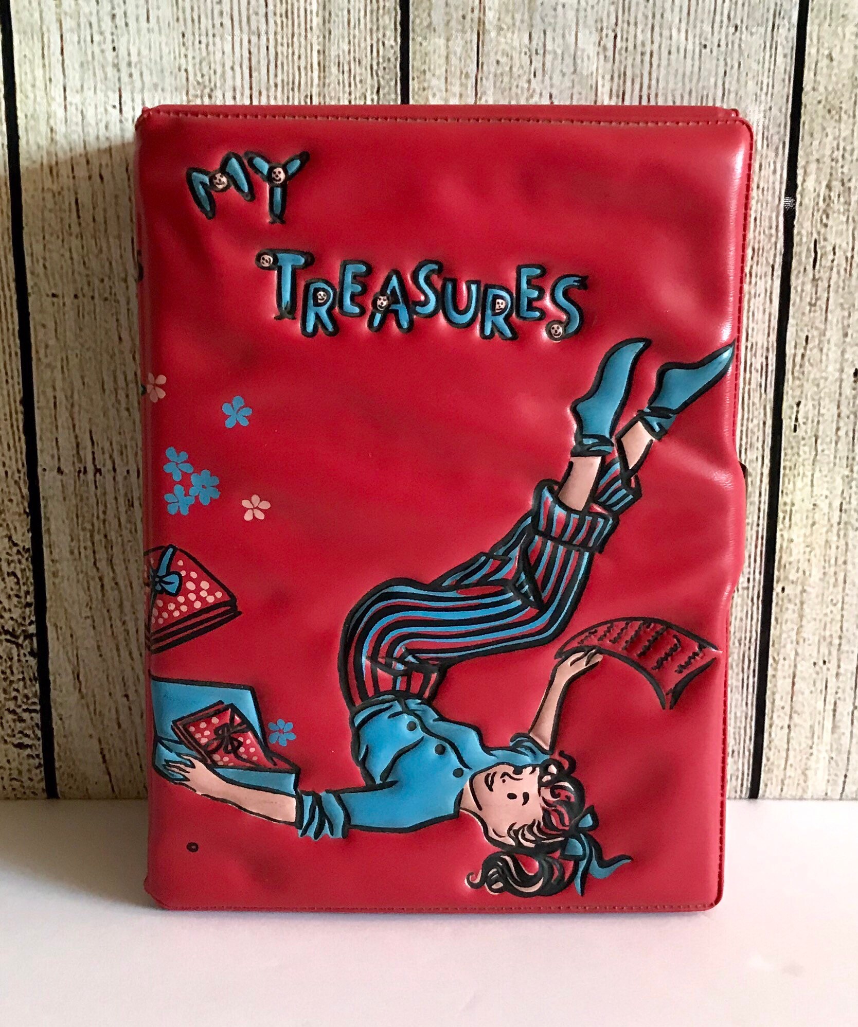 My Treasures Ponytail Teenager Keepsake Red Storage Box | Etsy