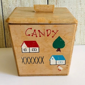 Candy Wooden Container Box Filled With Lot of Grocery Saving Stamps - Etsy