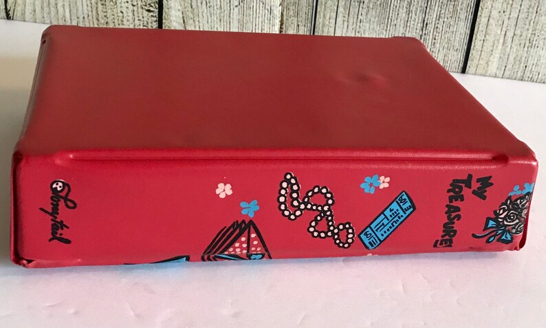 My Treasures Ponytail Teenager Keepsake Red Storage Box - Etsy