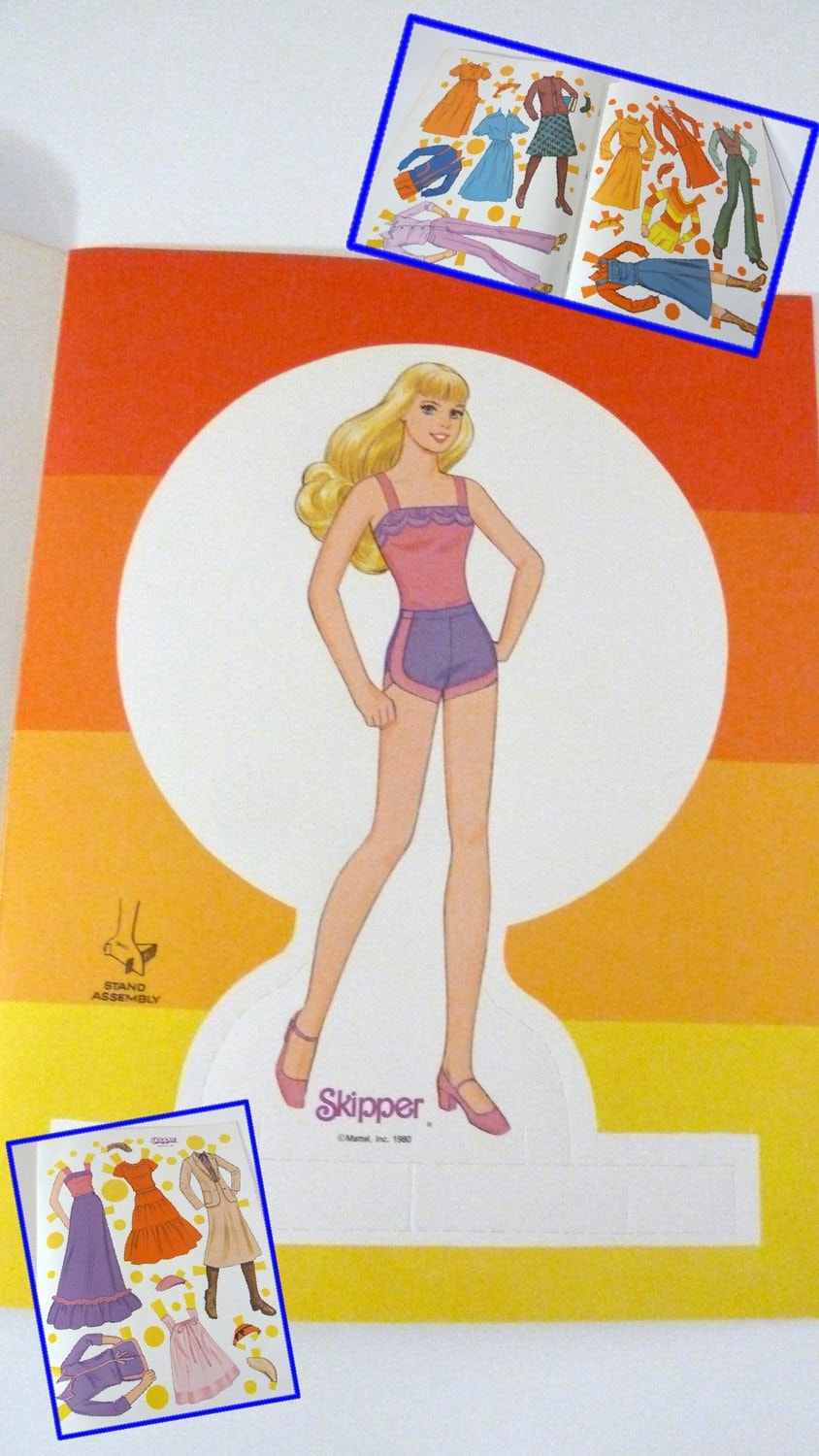 Super Teen Skipper Paper Doll 1980 | Etsy