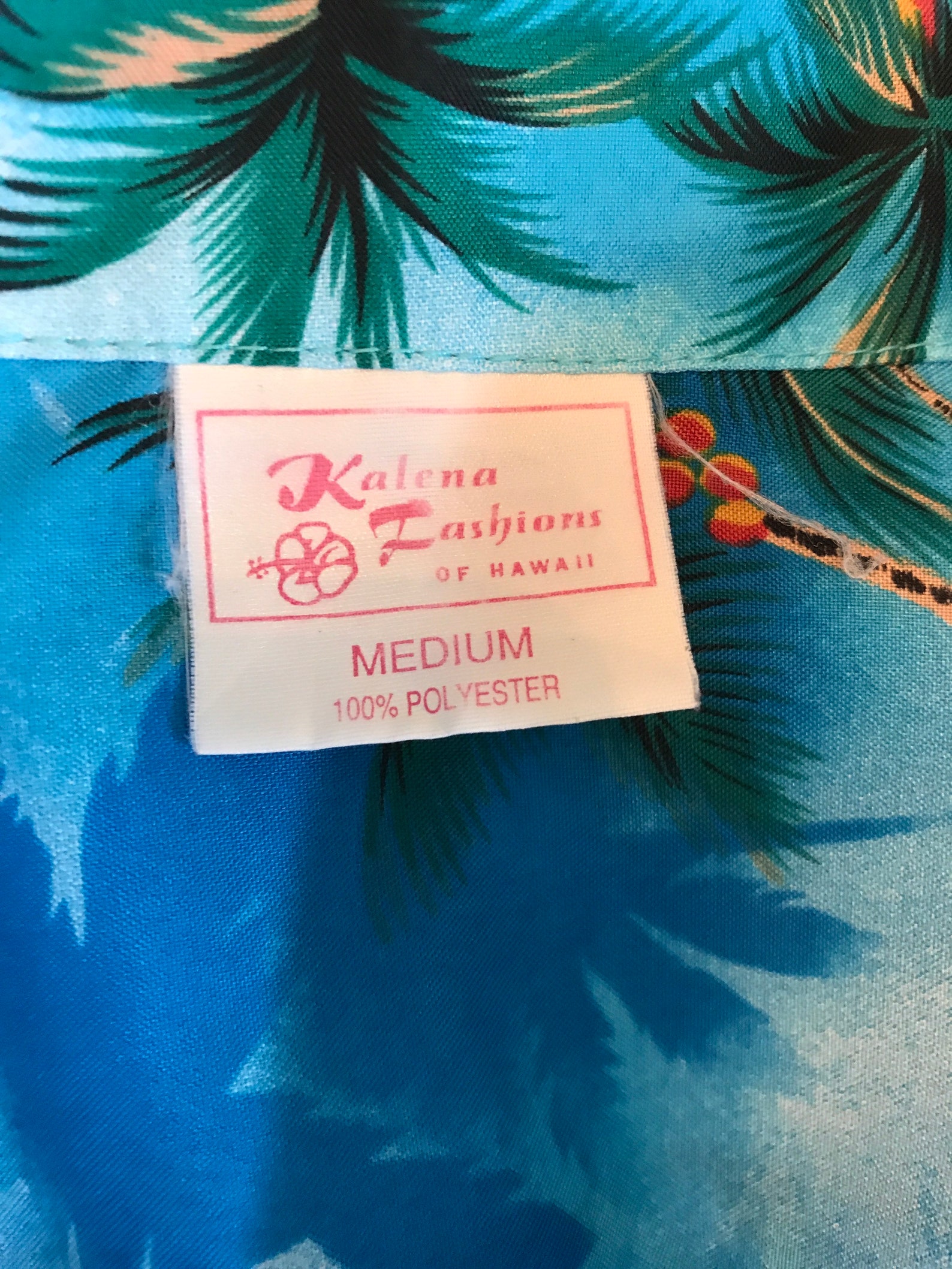 Kalena Fashions of Hawaii Luau Hawaiian Blue Button Front Shirt - Etsy