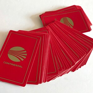 Continental Airlines Vintage Deck of Playing Cards - Etsy