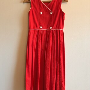 Maggie Breen Vintage Red Nautical Dress Girls Size 12 - Etsy