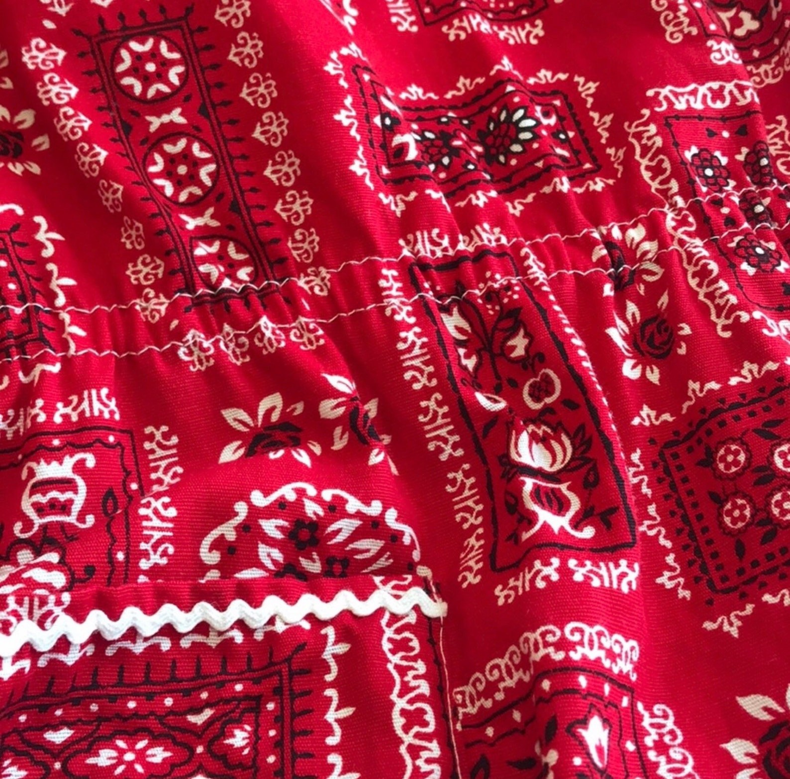 Bright Red Handkerchief Design Sleeveless Tunic Top | Etsy