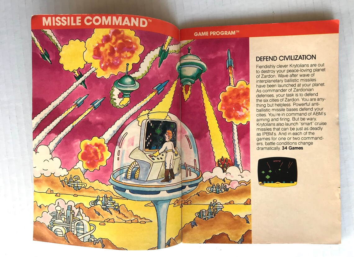 The Atari Video Computer System Catalog Booklet - Etsy