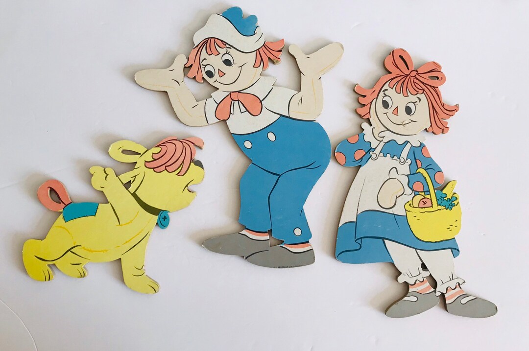 Raggedy Ann and Andy and Arthur Wall Hanging Decor - Etsy
