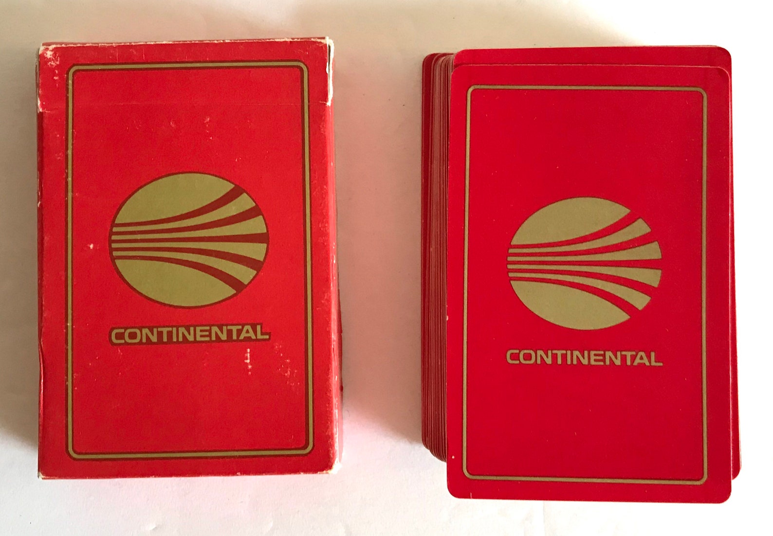 Continental Airlines Vintage Deck of Playing Cards - Etsy
