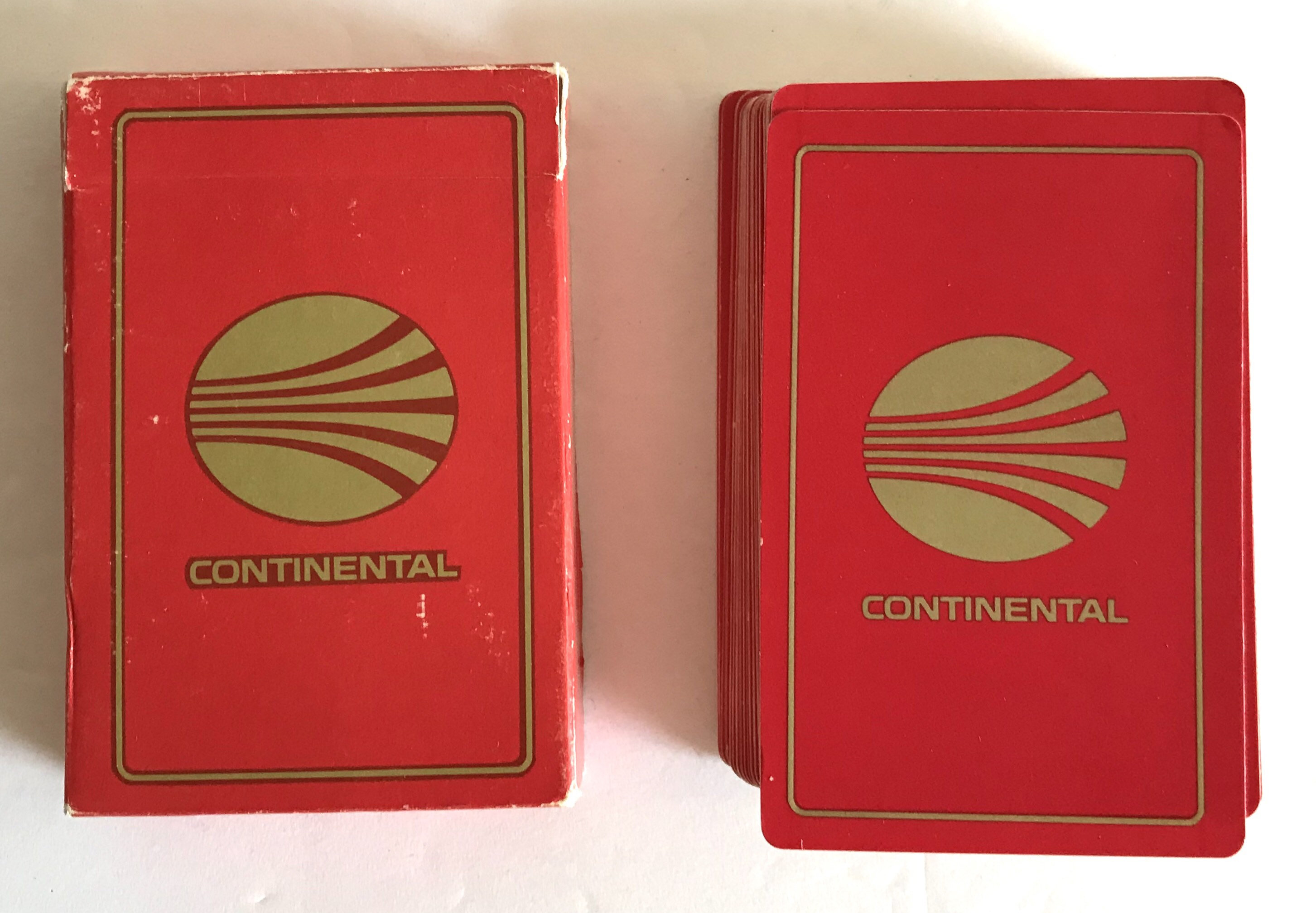 Continental Airlines Vintage Deck of Playing Cards | Etsy