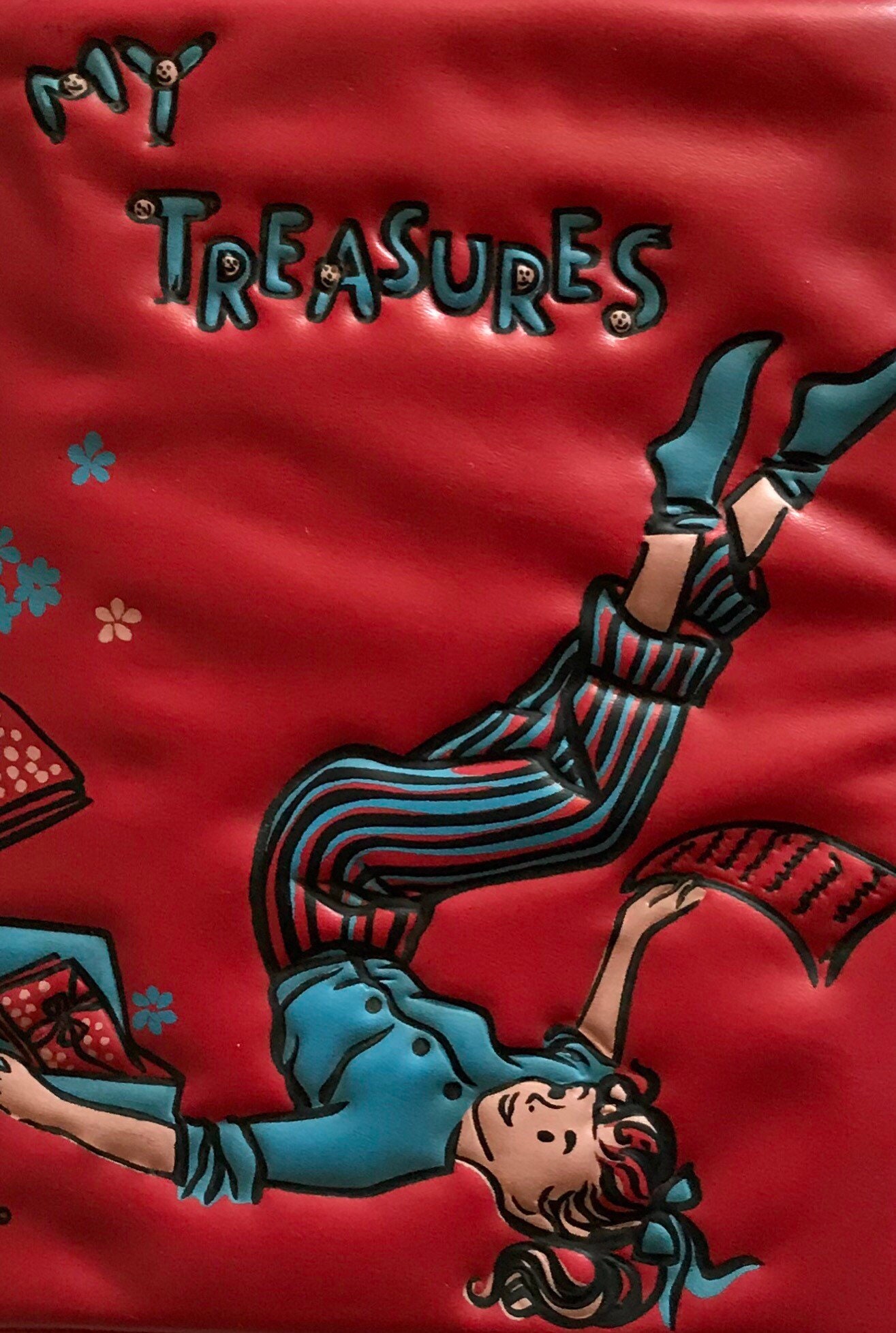 My Treasures Ponytail Teenager Keepsake Red Storage Box | Etsy