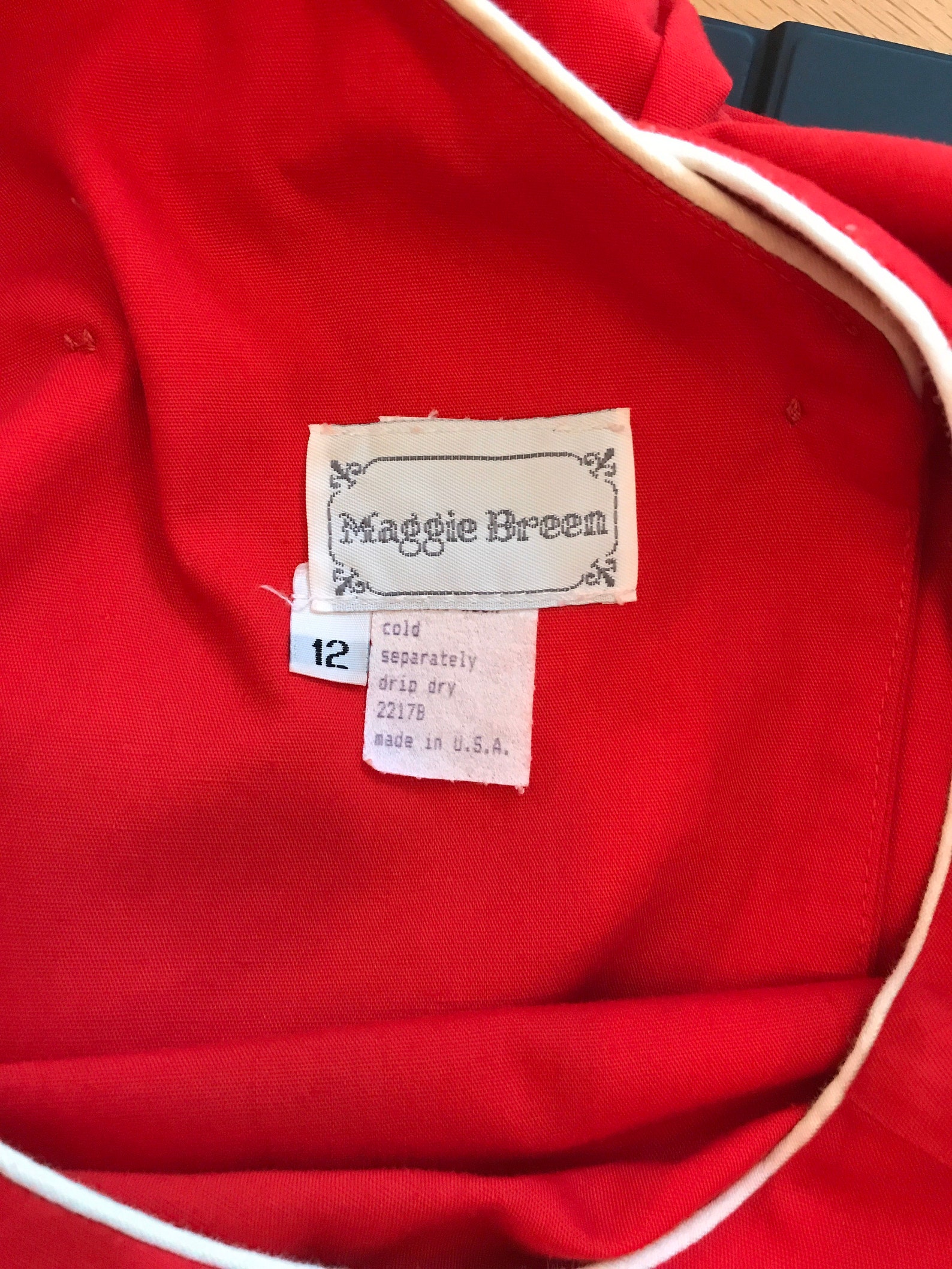 Maggie Breen Vintage Red Nautical Dress Girls Size 12 | Etsy