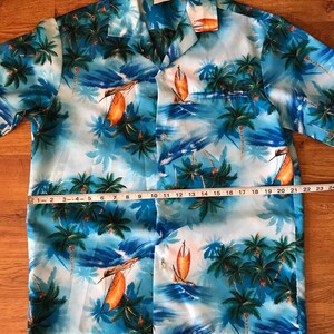 Kalena Fashions of Hawaii Luau Hawaiian Blue Button Front Shirt - Etsy