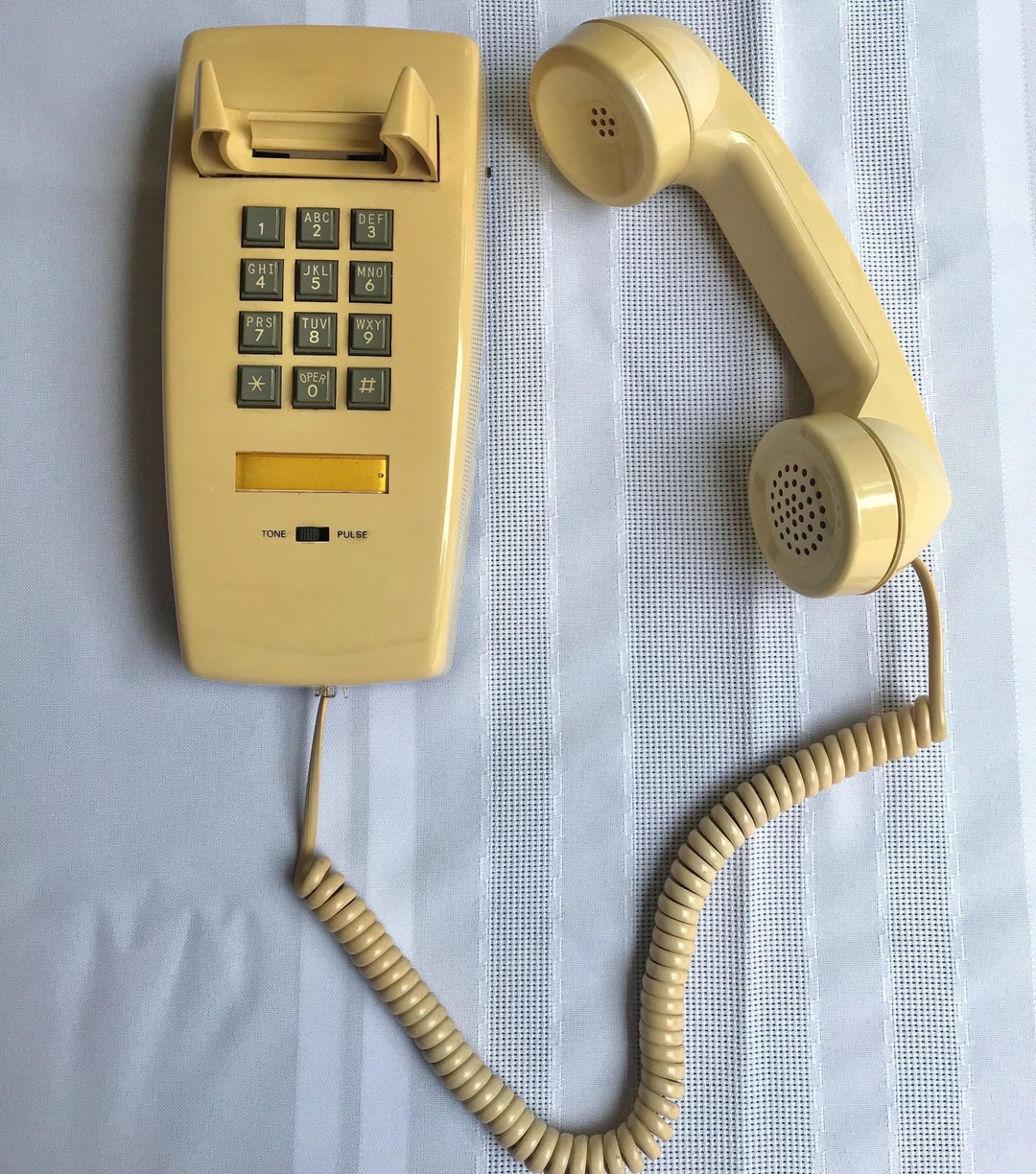 Yellow Vintage Radio Shack Push Button Wall Telephone Not Tested - Etsy