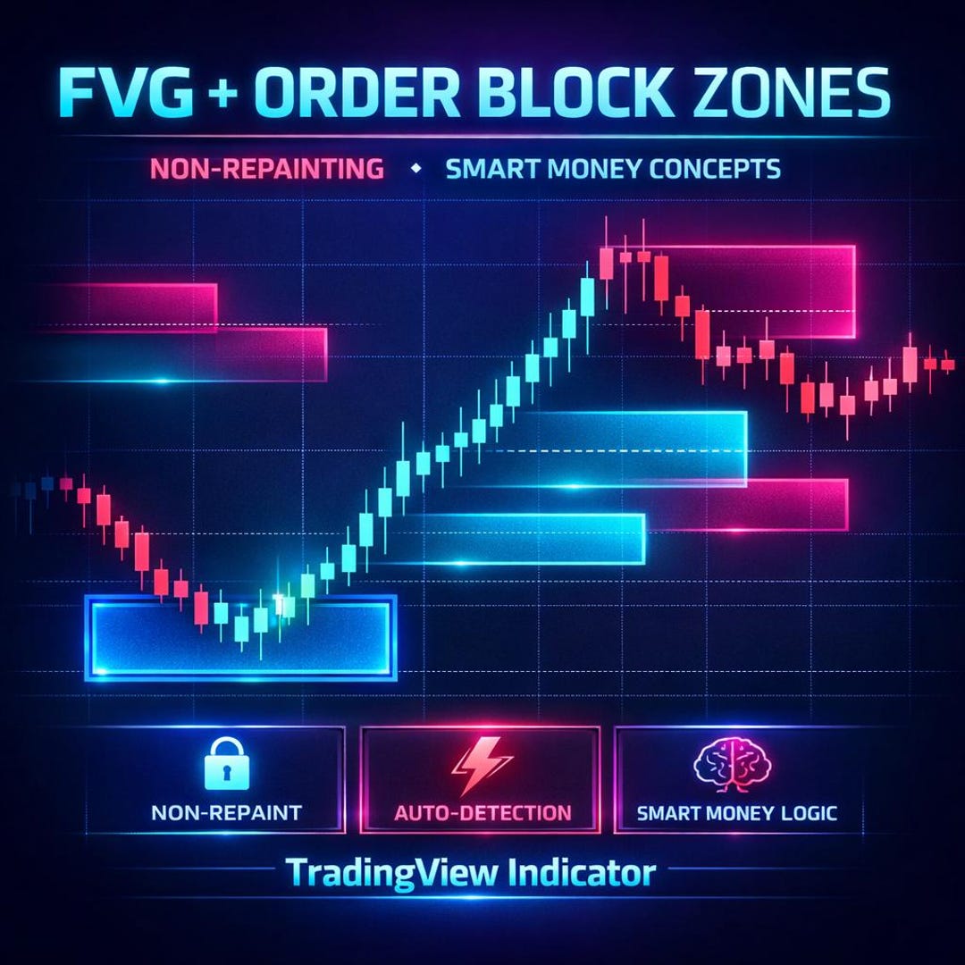 FVG + Order Block Zones Indicator | Smart Liquidity Zones | Non ...