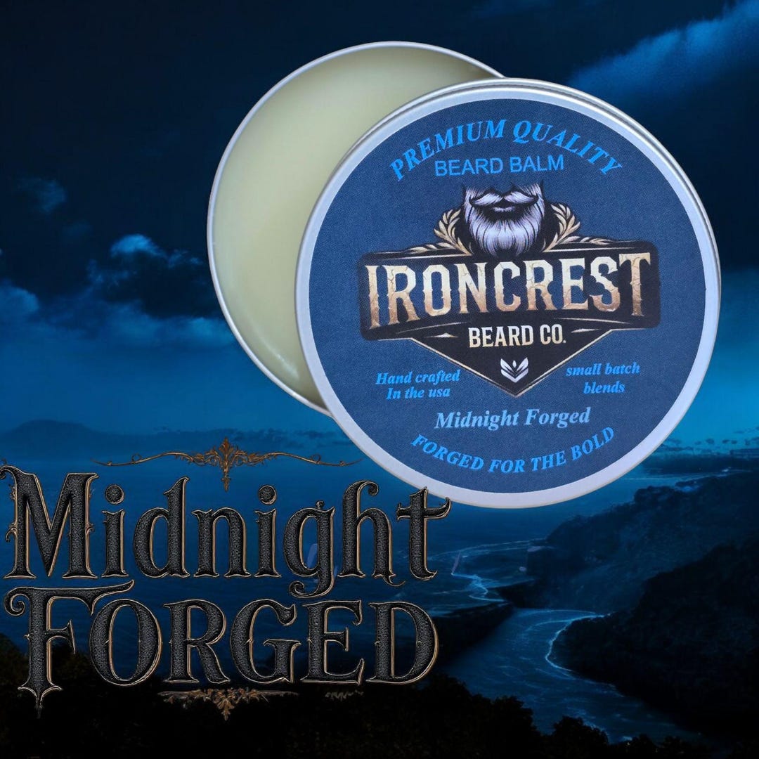 Midnight Forged | Beard Balm for Men | Sandalwood, Vetiver & Bergamot ...