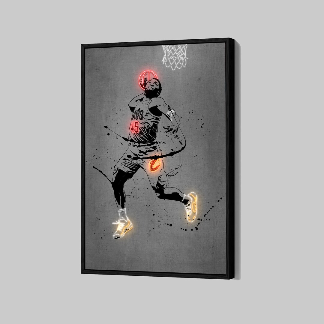 Donovan Mitchell Poster Cleveland Cavaliers Canvas Basketball Wall Art ...