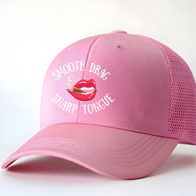 Smooth Drag Sharp Tongue | Cigar Lips DTF Transfer | Bold Sarcastic ...