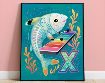 Letter X Poster - Etsy UK